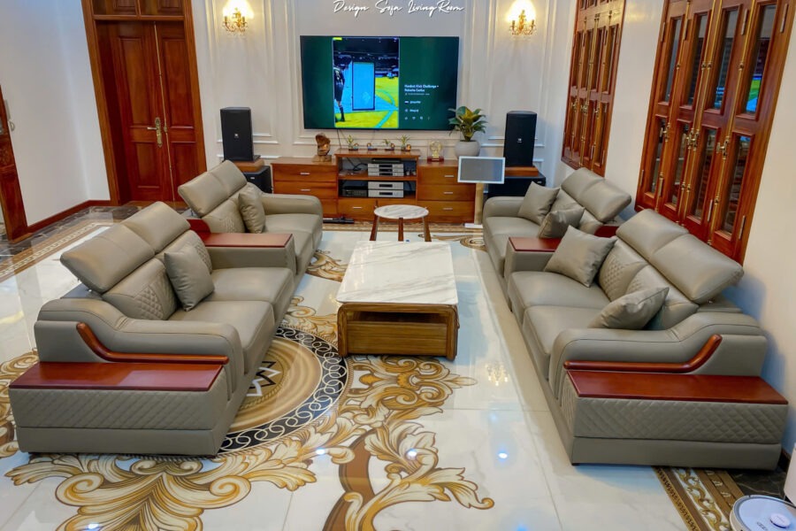 Bàn giao sofa phòng khách SHY369 - Sofa Hoàng Yến